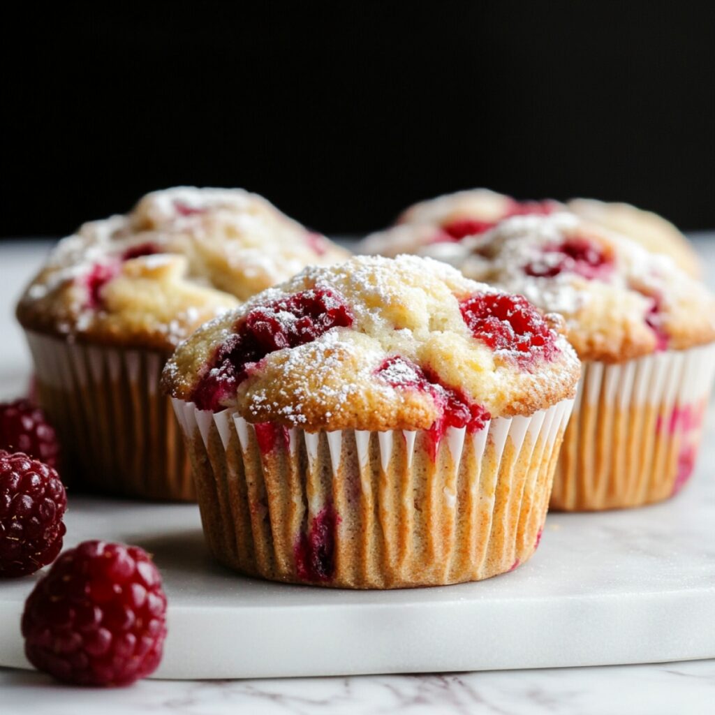 Easy 30-Min Buttermilk Raspberry Muffins with Fresh Berries