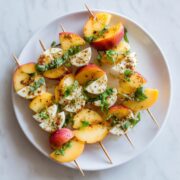 Amazing Peach Caprese Skewers Ready in 20 Minutes