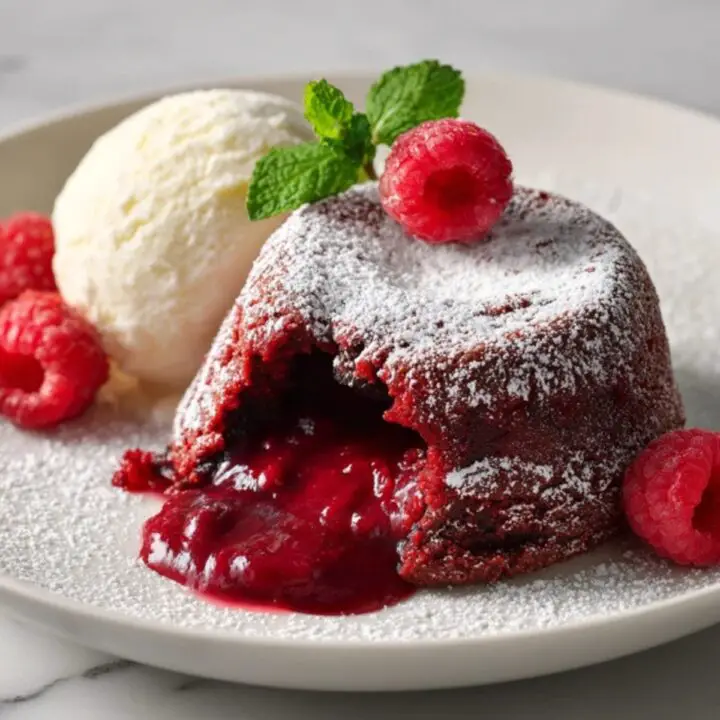 Decadent Red Velvet Lava Cake Recipe in 7 Minutes
